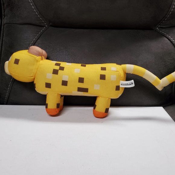 Minecraft | Toys | Plush Minecraft Mojang Ocelot Yellow Cat Cheetah Stuffed Animal | Poshmark